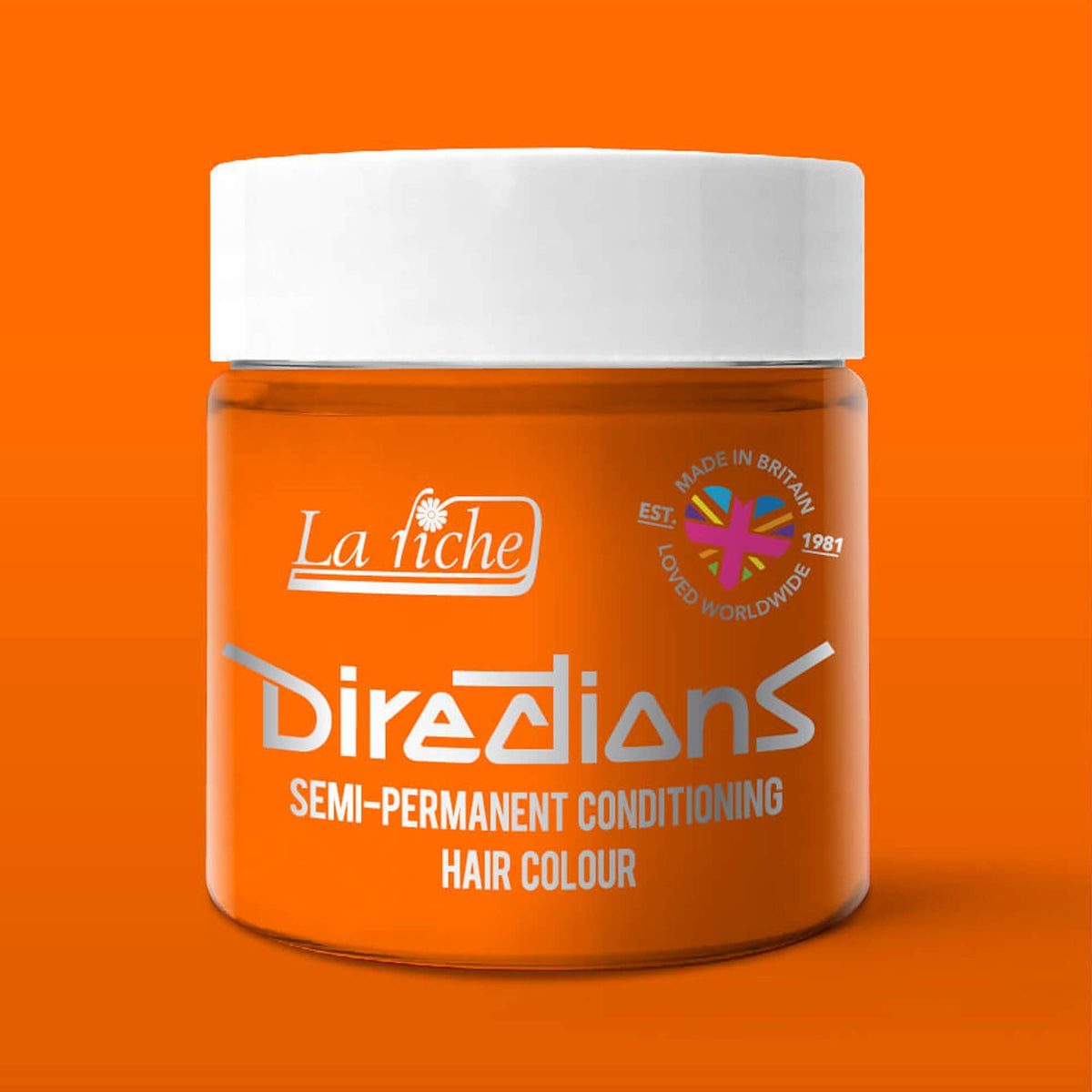 La Riche Directions Fluorescent Orange Semi-Permanent Hair Dye 100ml ...